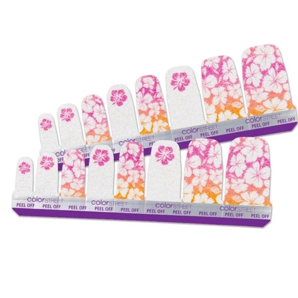 Color Street | Makeup | Color Street Retired Hibiscus Kiss Pedicure ...